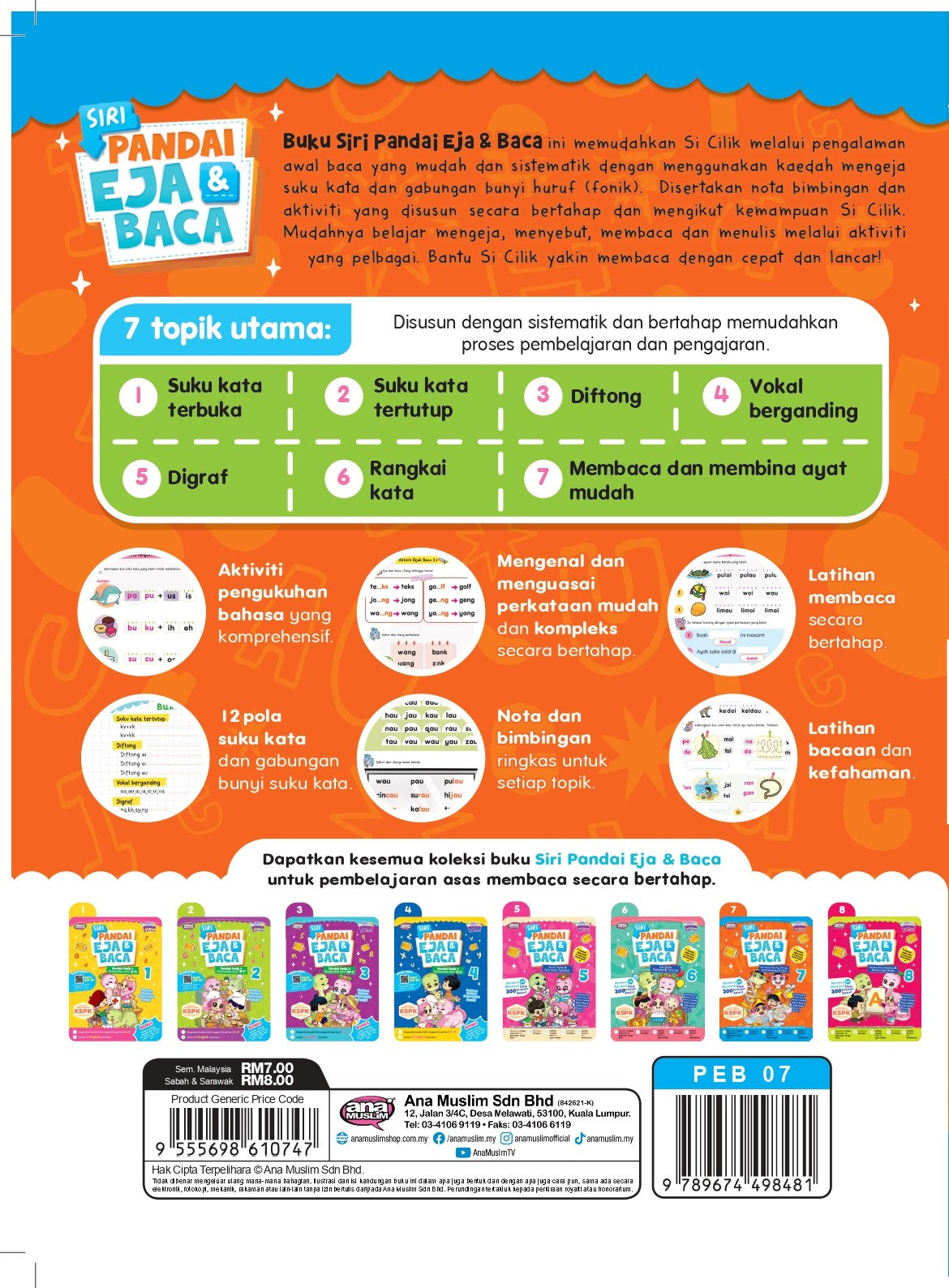 SIRI PANDAI EJA & BACA 7- SUKU KATA TERTUTUP, DIFTONG, VOKAL BERGANDIN ...