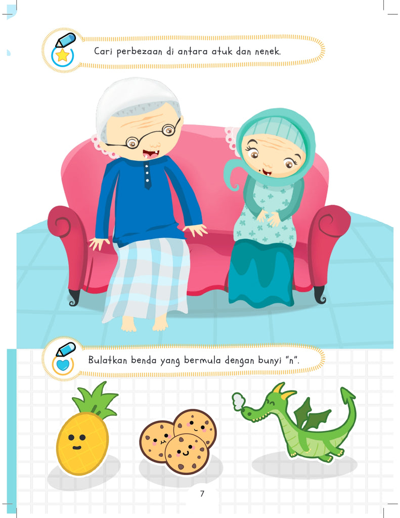 SIRI PANDAI EJA & BACA 7- SUKU KATA TERTUTUP, DIFTONG, VOKAL BERGANDIN – AMNIAGA